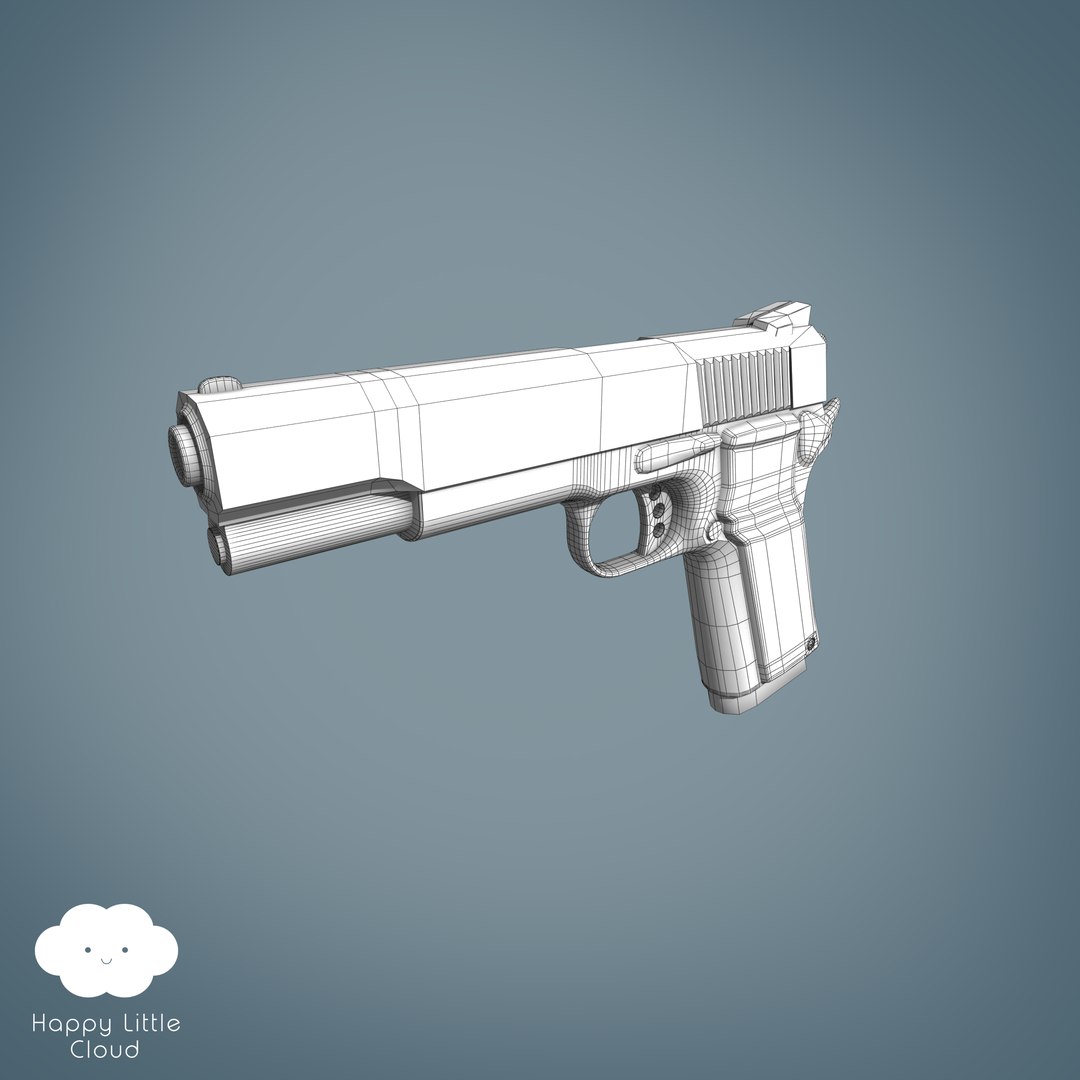 3D Pbr Smith Wesson Pistol Gun - TurboSquid 1344465