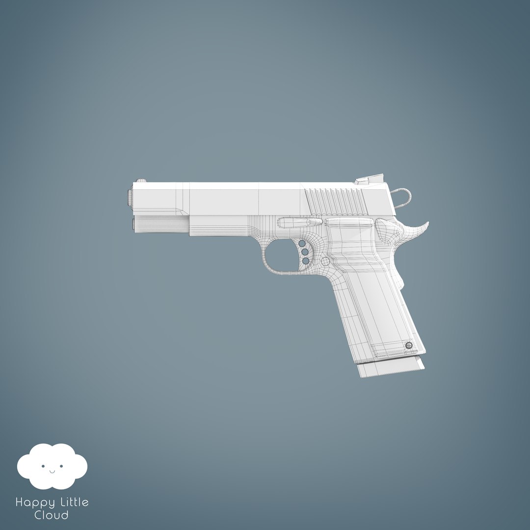 3D Pbr Smith Wesson Pistol Gun - TurboSquid 1344465