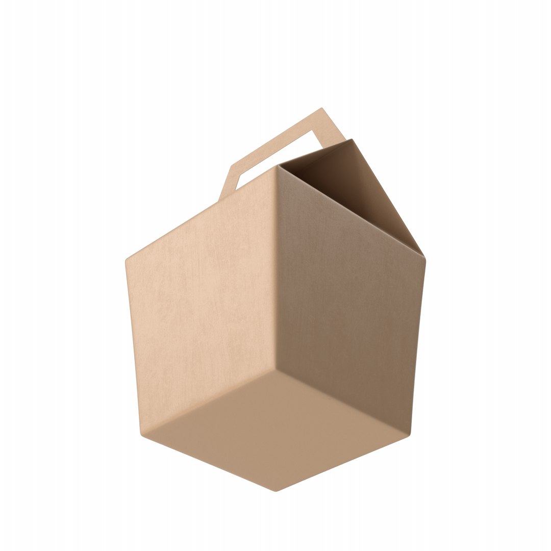 Food Box With Handle Model - TurboSquid 2150246