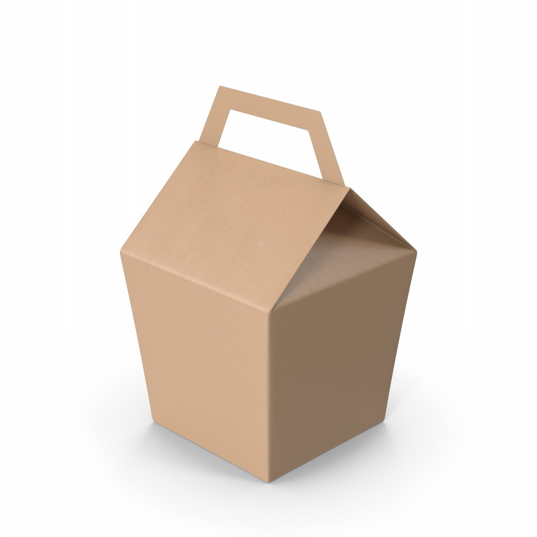 Food Box With Handle Model - TurboSquid 2150246