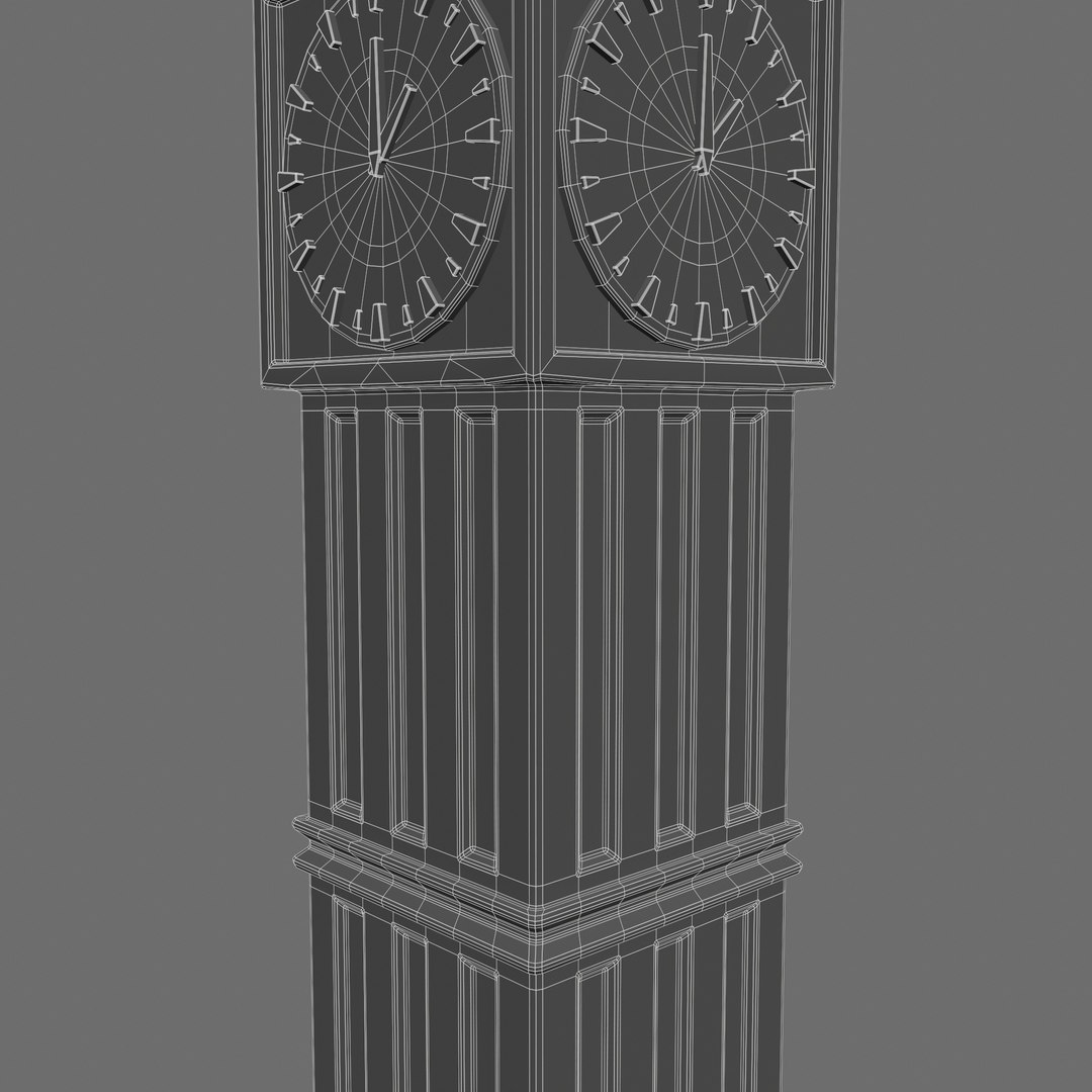 Big Ben Tower Cartoon Low Poly 3D Model - TurboSquid 2227475
