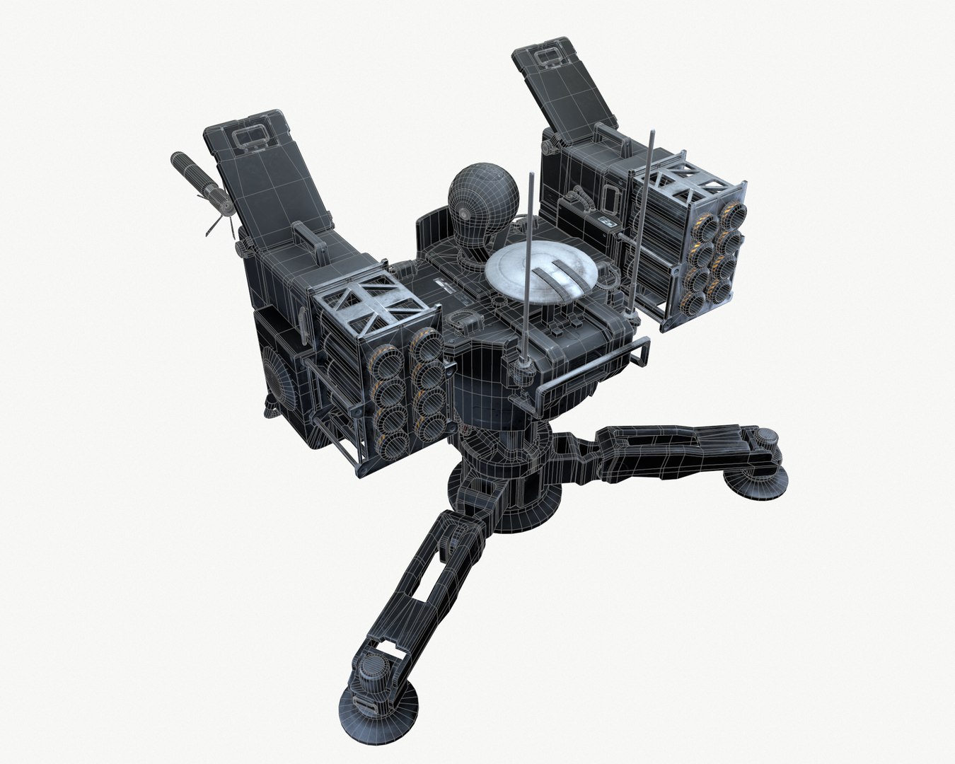 3d 3ds missile turret