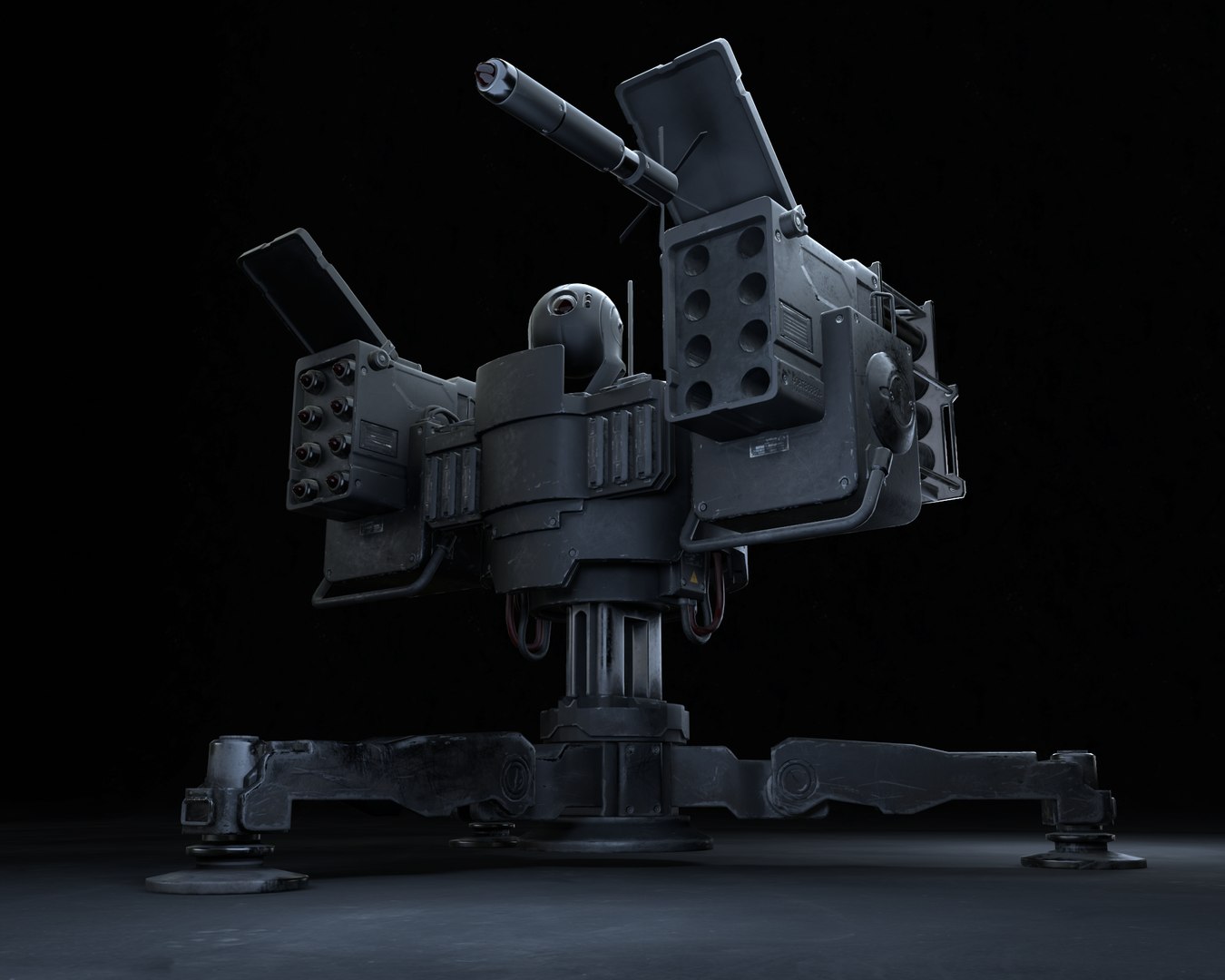 3d 3ds missile turret