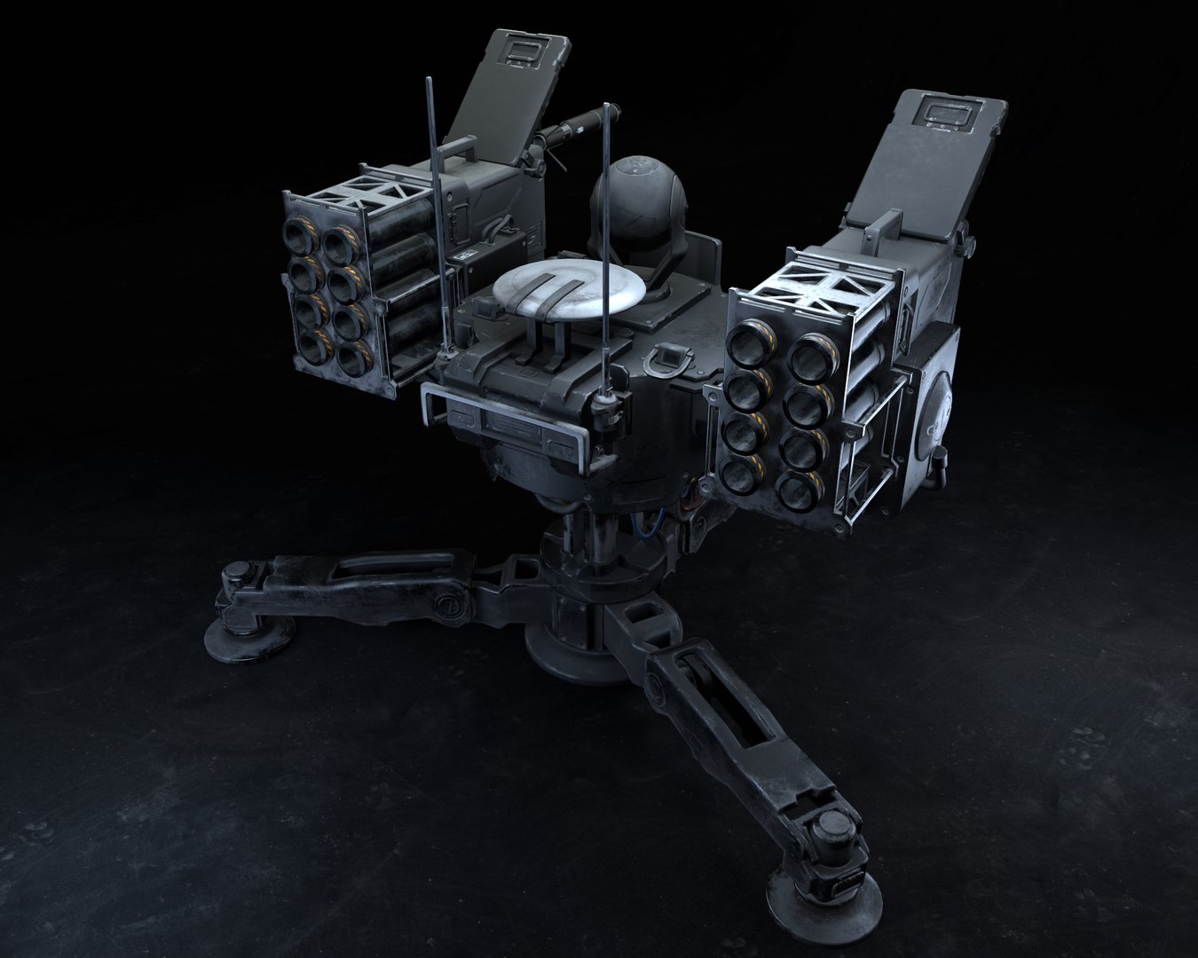 3d 3ds missile turret