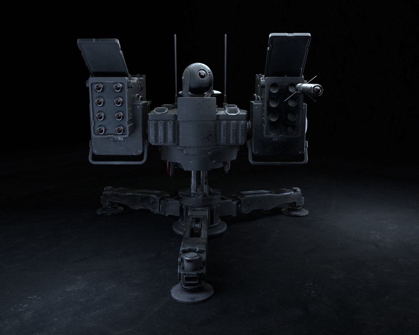 3d 3ds missile turret