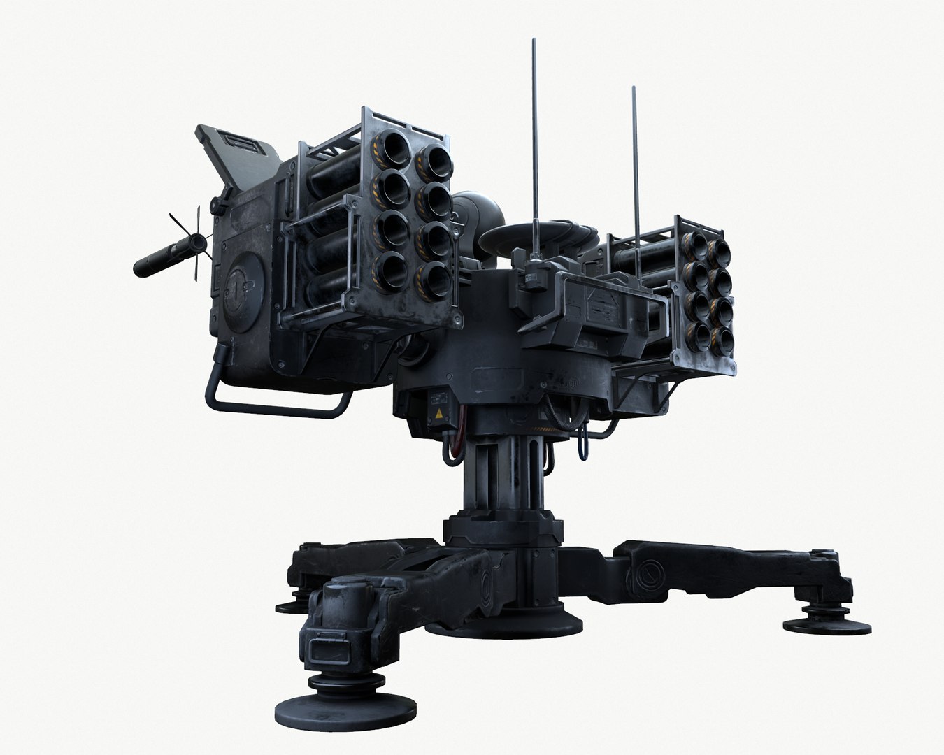 3d 3ds missile turret