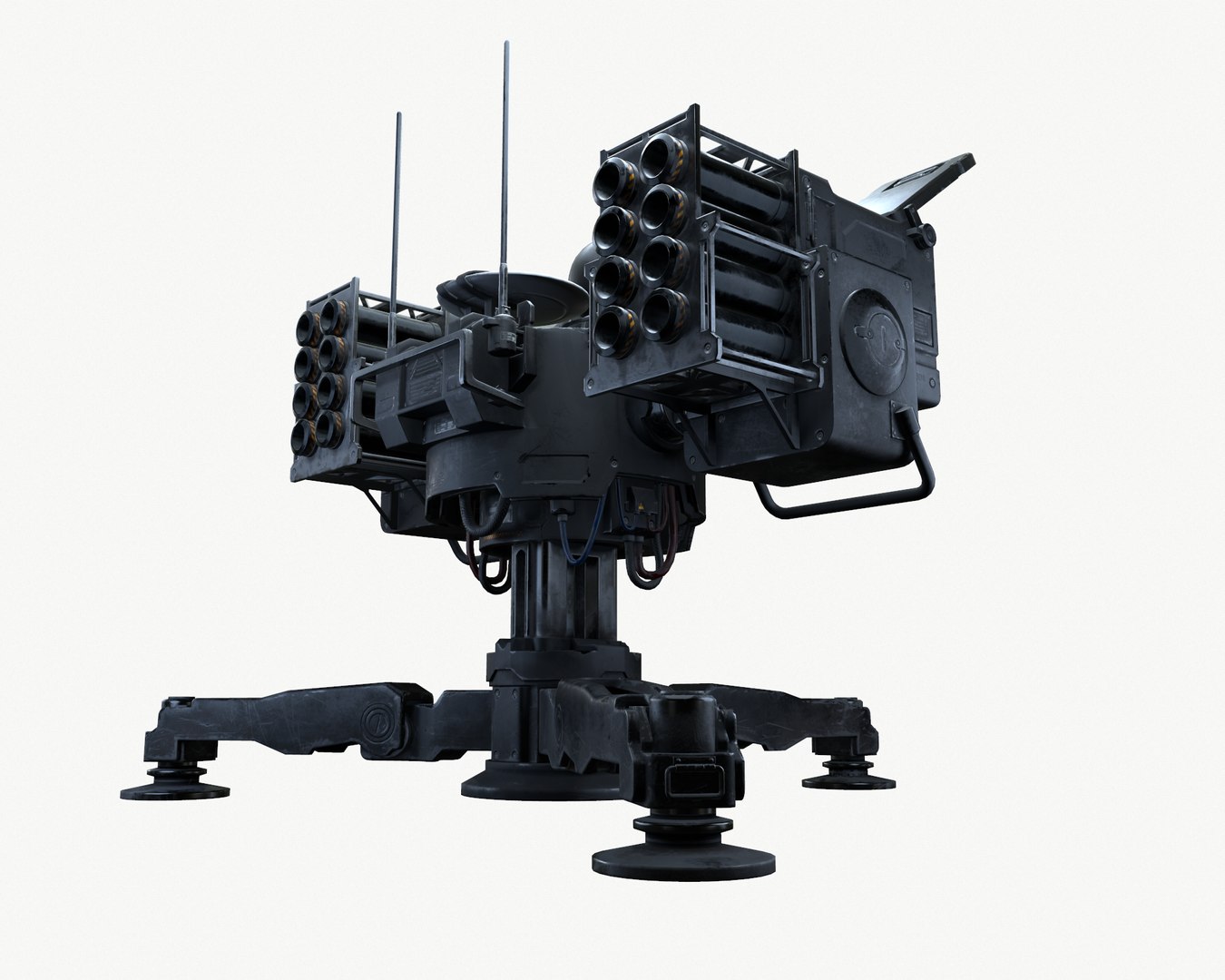 3d 3ds missile turret