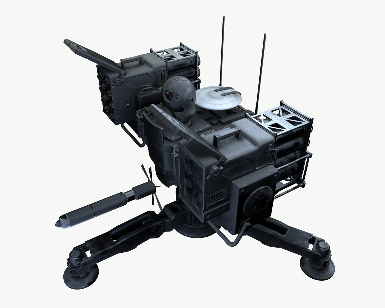 3d 3ds missile turret