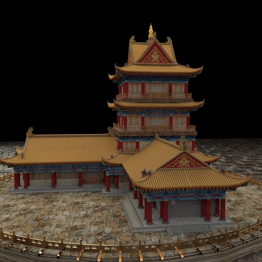 Chinese Ancient House 3D Model - TurboSquid 1987608