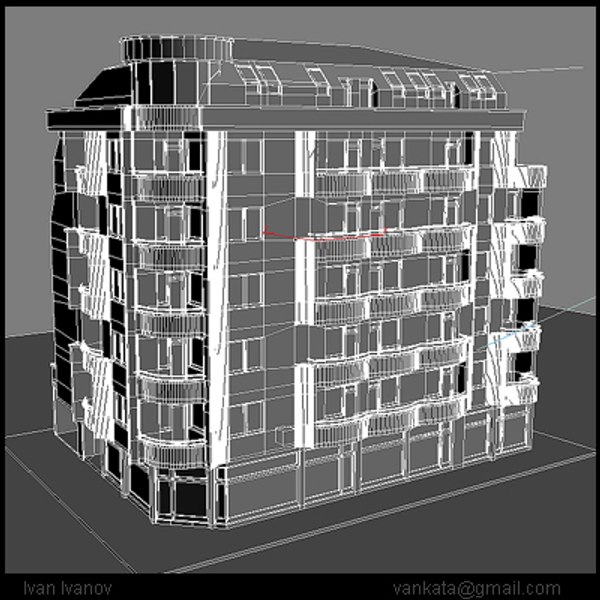 3d building architecture