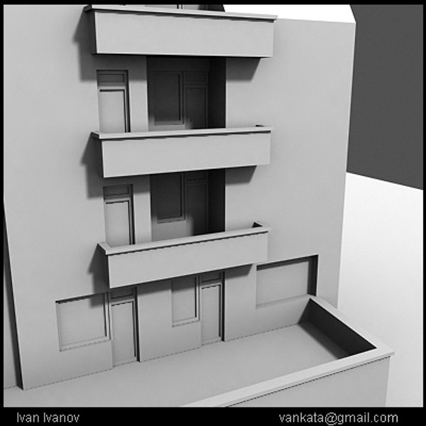 3d building architecture