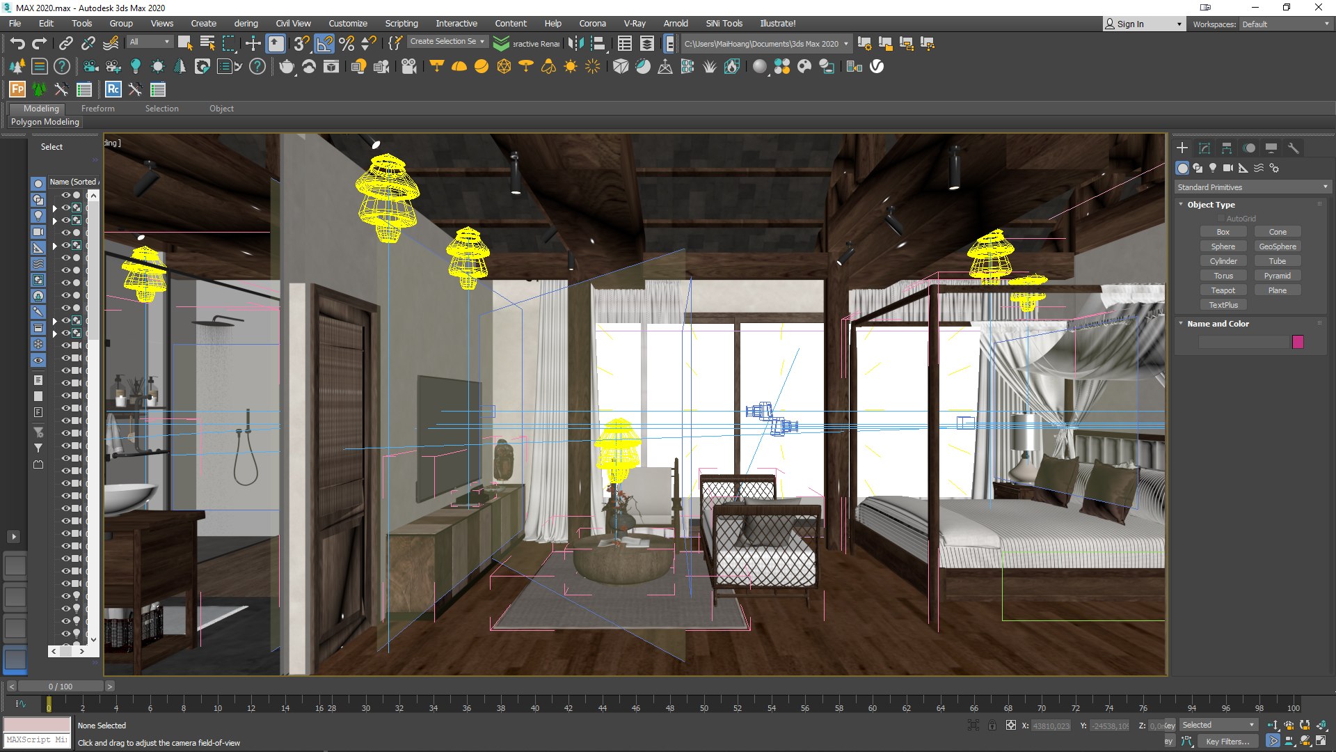 3D Master Bedroom 06 - Hanh CT - MAX FBX OBJ SKP DAE Simlab - TurboSquid 2225069
