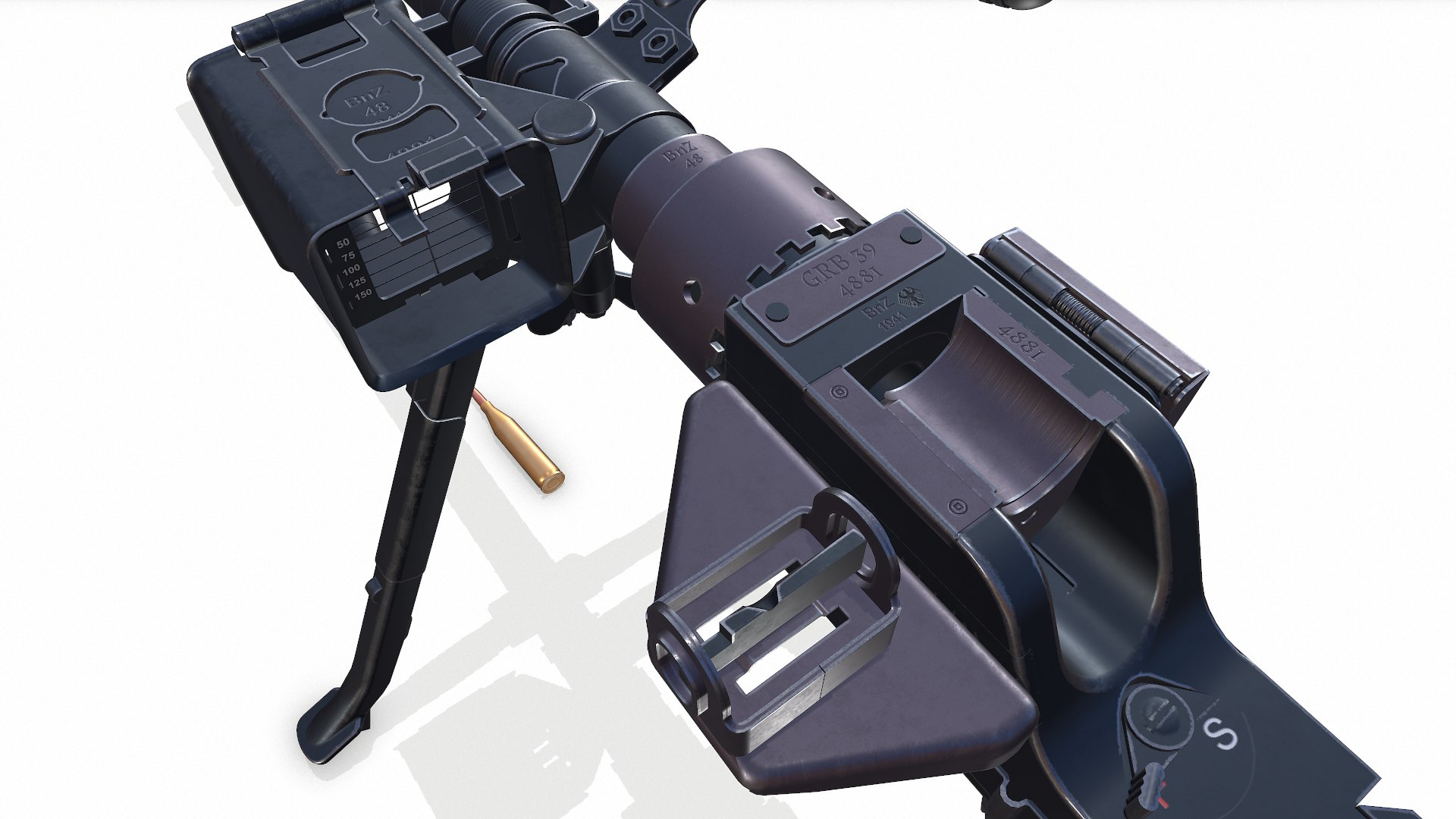 Granatbuchse GRB 39 Anti Tank Rifle Low-poly PBR Model - TurboSquid 2368178