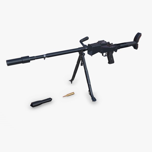 modelo 3d Fusil antitanque Granatbuchse GRB 39, PBR de baja poli ...