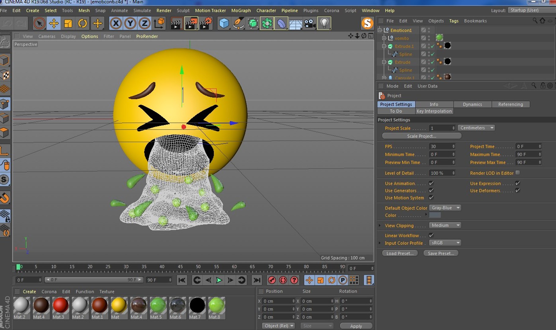 Emoji Vomit 3D Model - TurboSquid 1383741