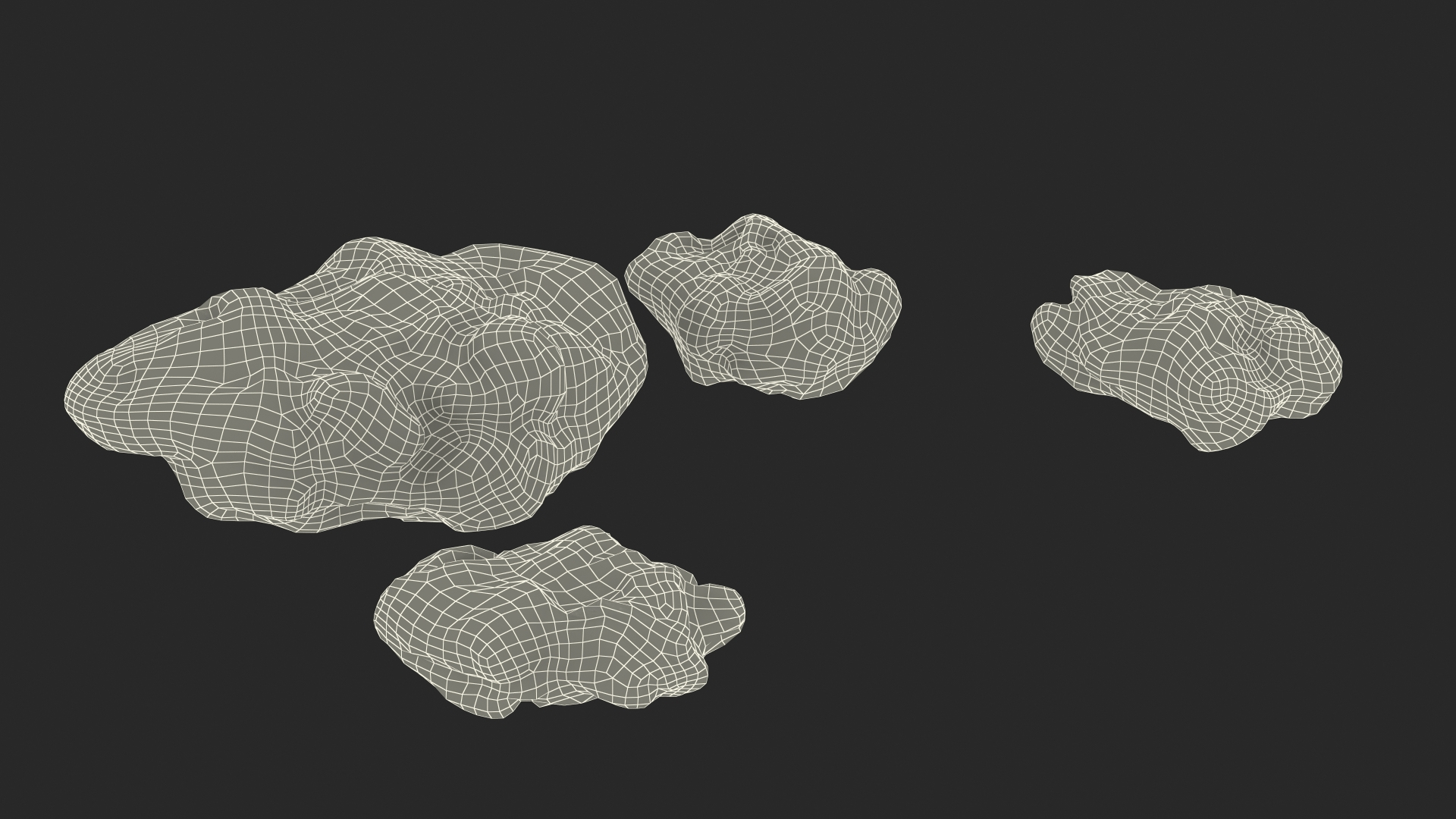 3D Gold Natural Minerals Big Stones - TurboSquid 1764284