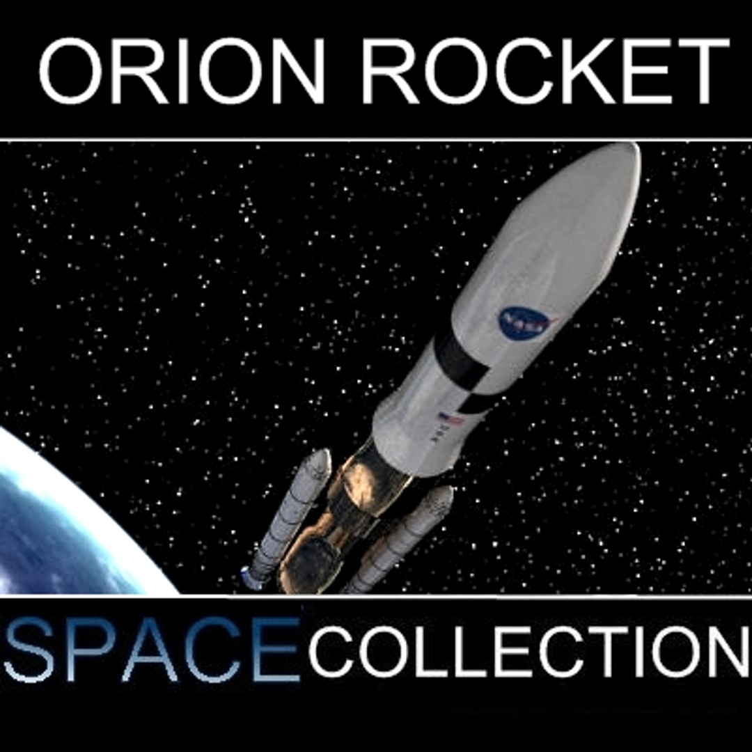 orion rocket 3d model
