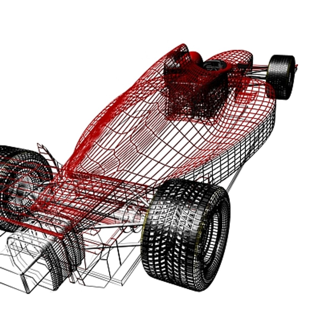 3d Indy Race Car