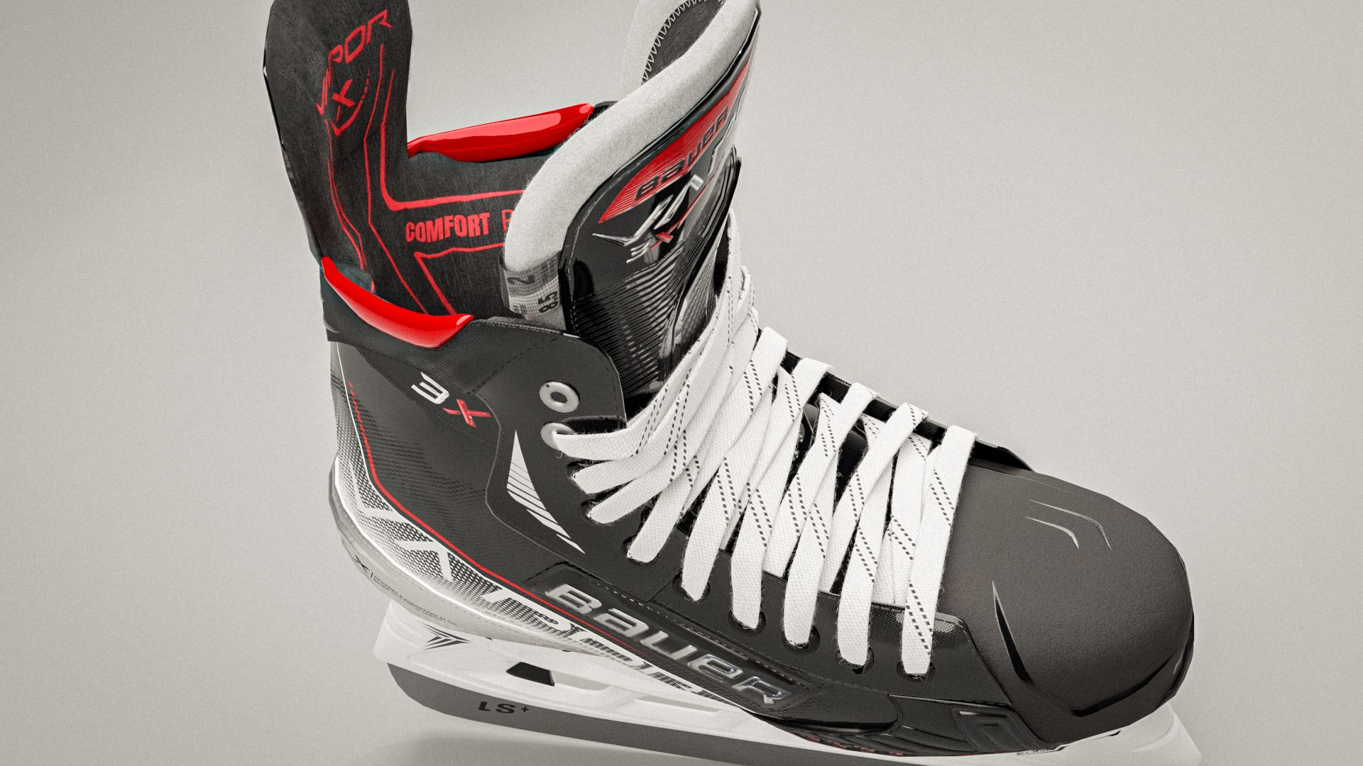 3D Model High Quality 3d Model Of The Bauer Vapor 3X Hockey Skates ...