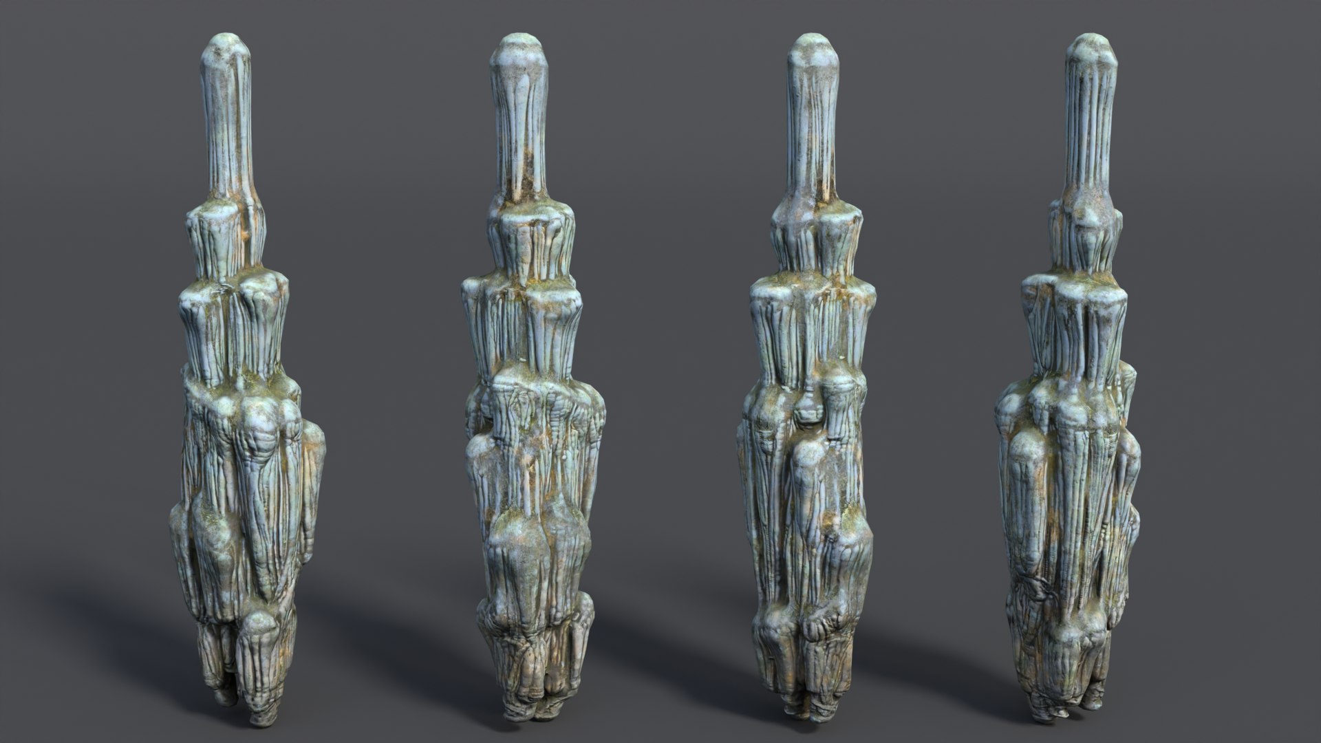 3D Model 9 Modular Cave Columns - 250215 - TurboSquid 2356283
