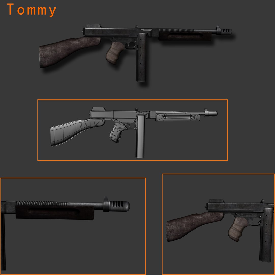 4 high-precision firearms model - TurboSquid 1173530