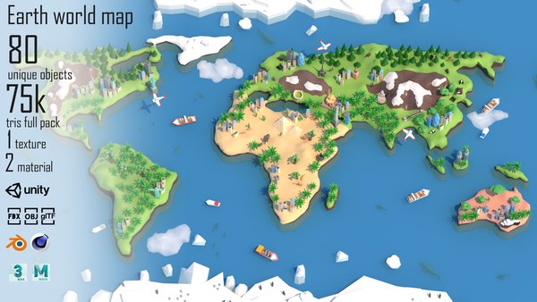 Blender Map Models | TurboSquid