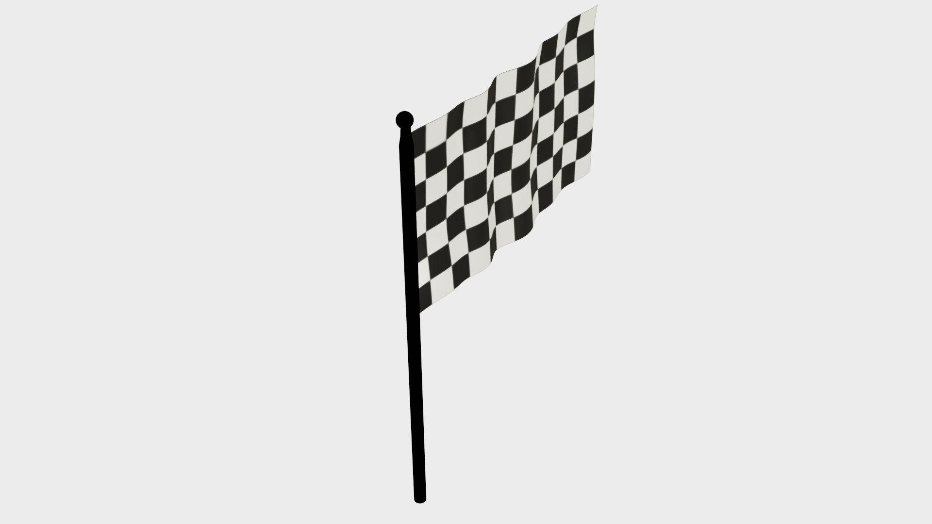 3D racing flag model - TurboSquid 1651315