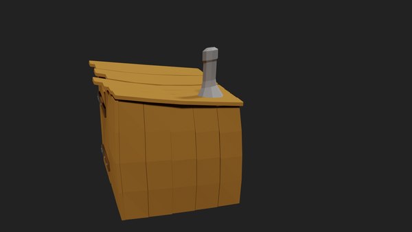 3D Lowpoly Comic Style Cabin - TurboSquid 1730815