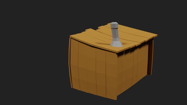 3D Lowpoly Comic Style Cabin - TurboSquid 1730815