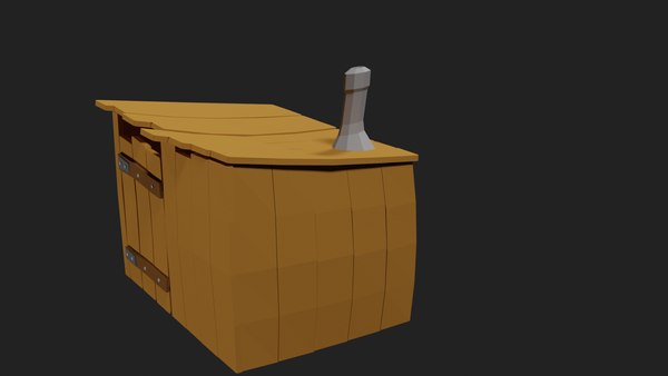 3D Lowpoly Comic Style Cabin - TurboSquid 1730815