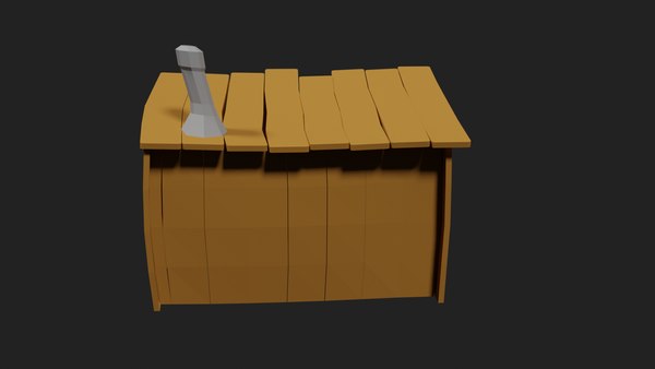 3D Lowpoly Comic Style Cabin - TurboSquid 1730815
