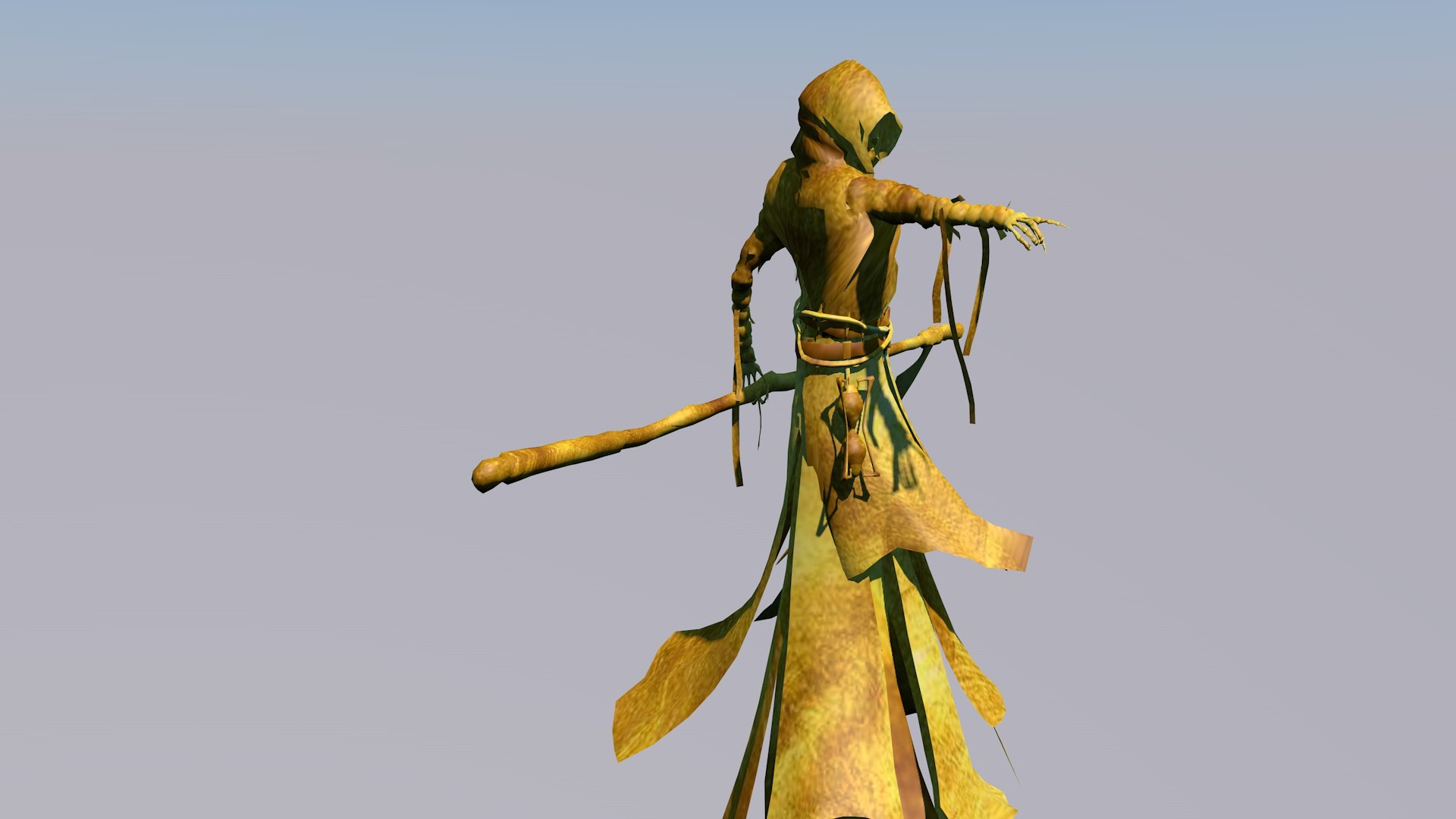 3D Gold Death Figure Model - TurboSquid 1673803