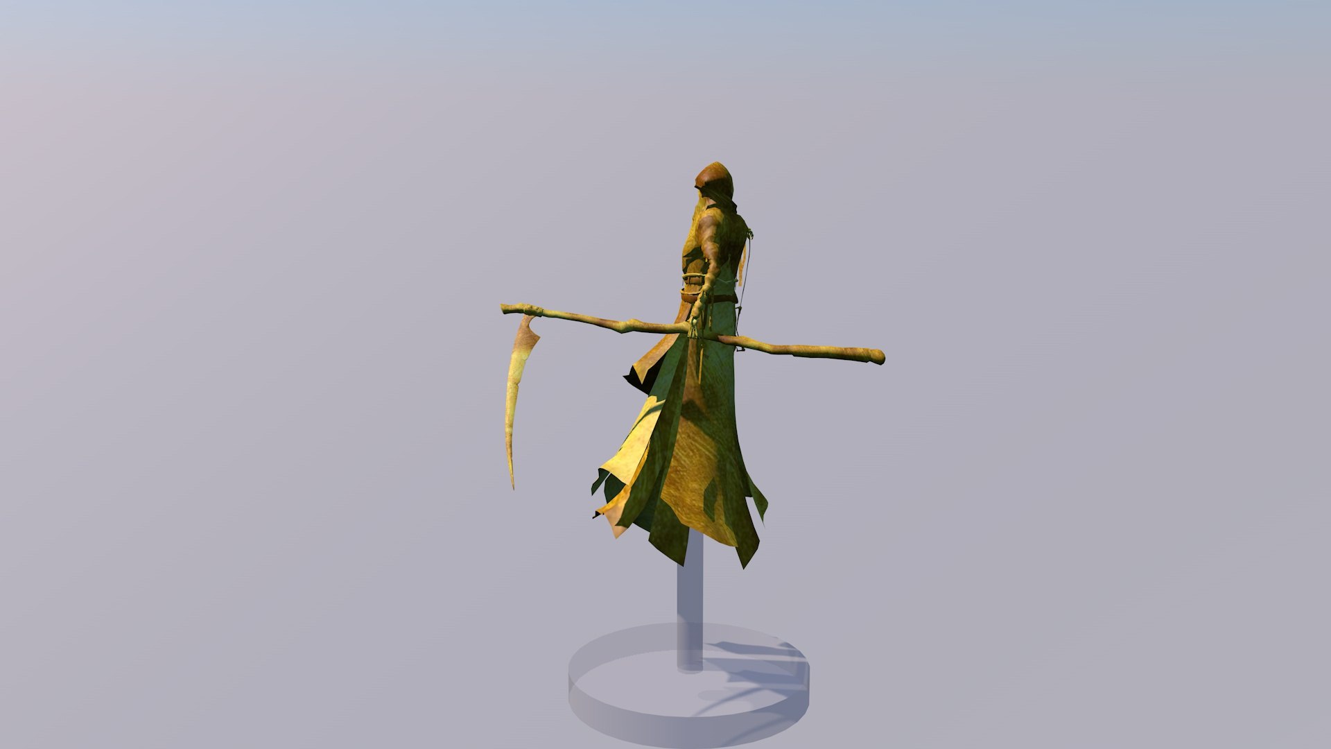 3D Gold Death Figure Model - TurboSquid 1673803
