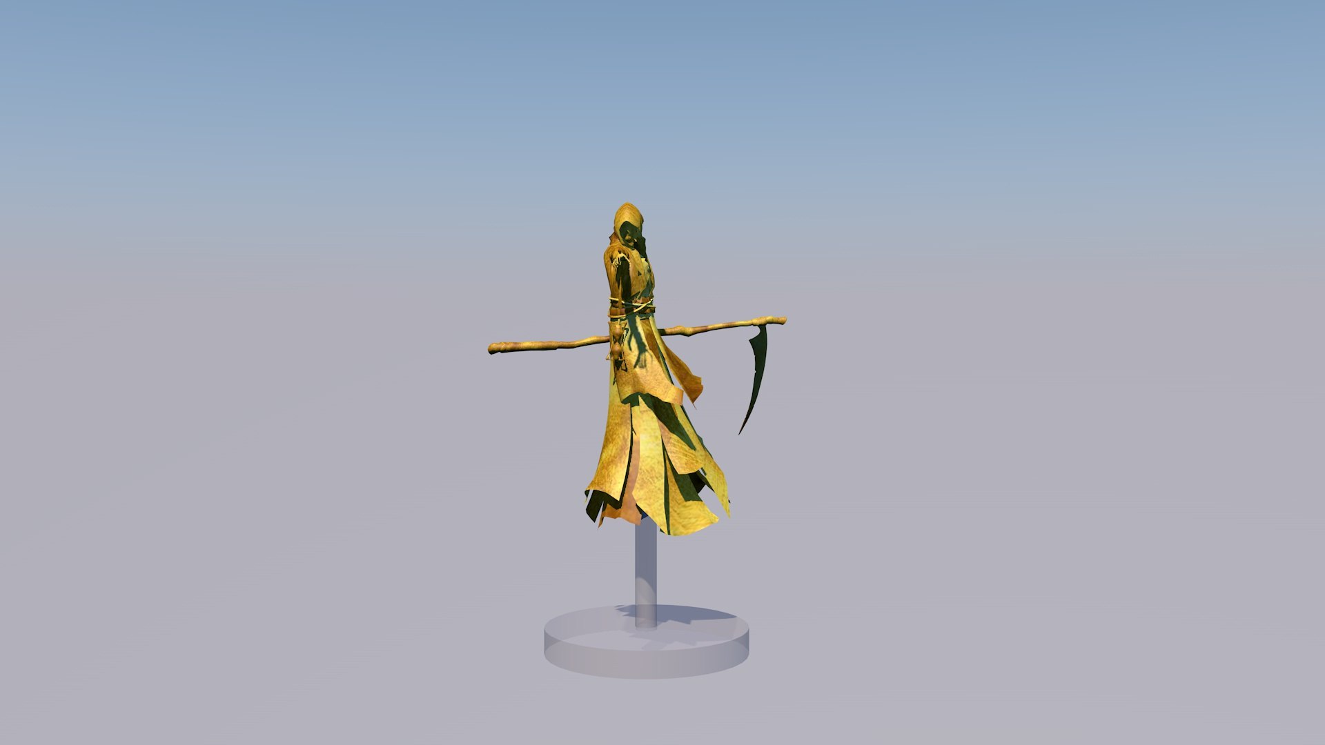 3D Gold Death Figure Model - TurboSquid 1673803