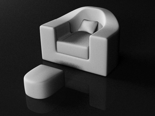 3d comfy chair model