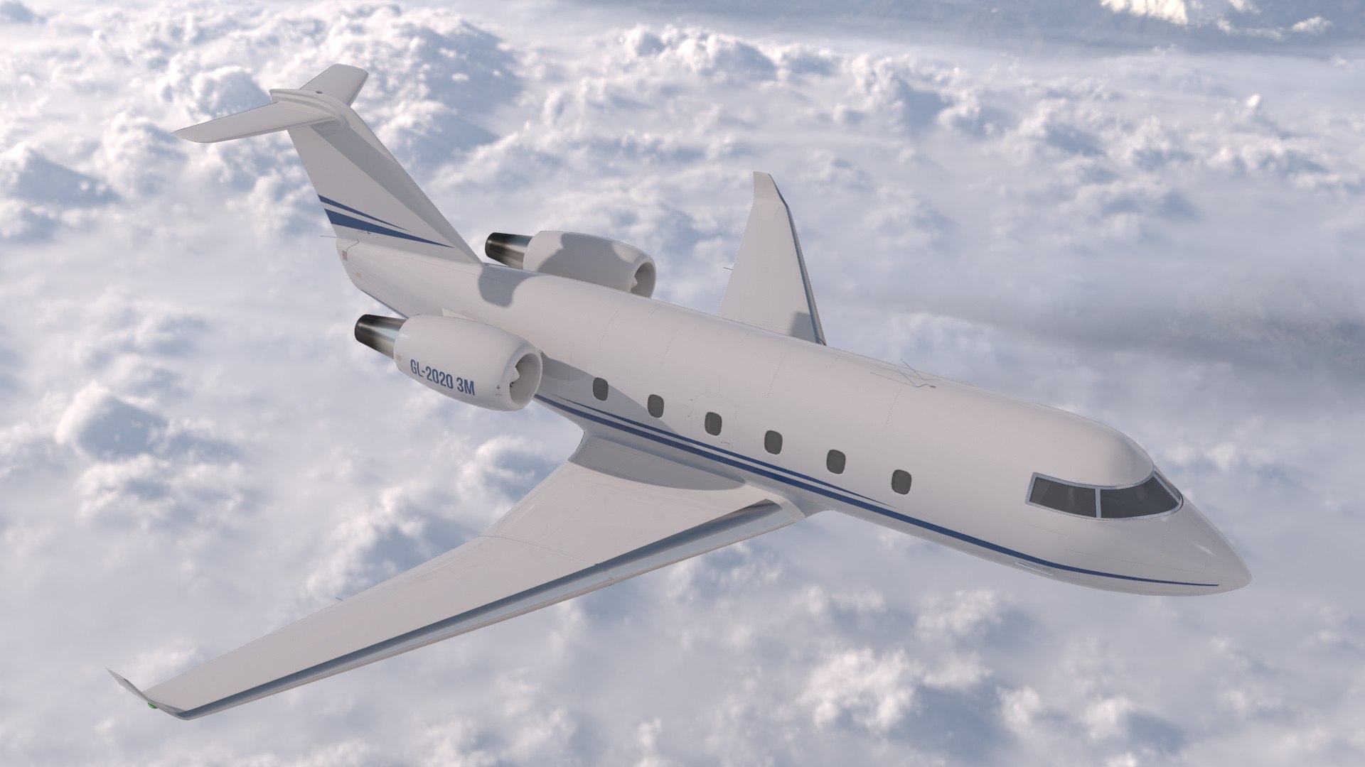 3D generic private jet aircraft - TurboSquid 1505532