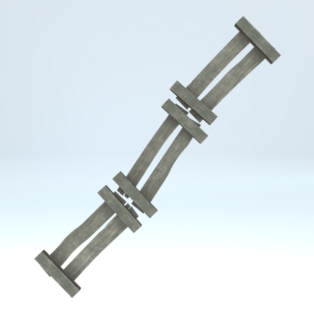 3D Old Bog Bridge Model - TurboSquid 2407632