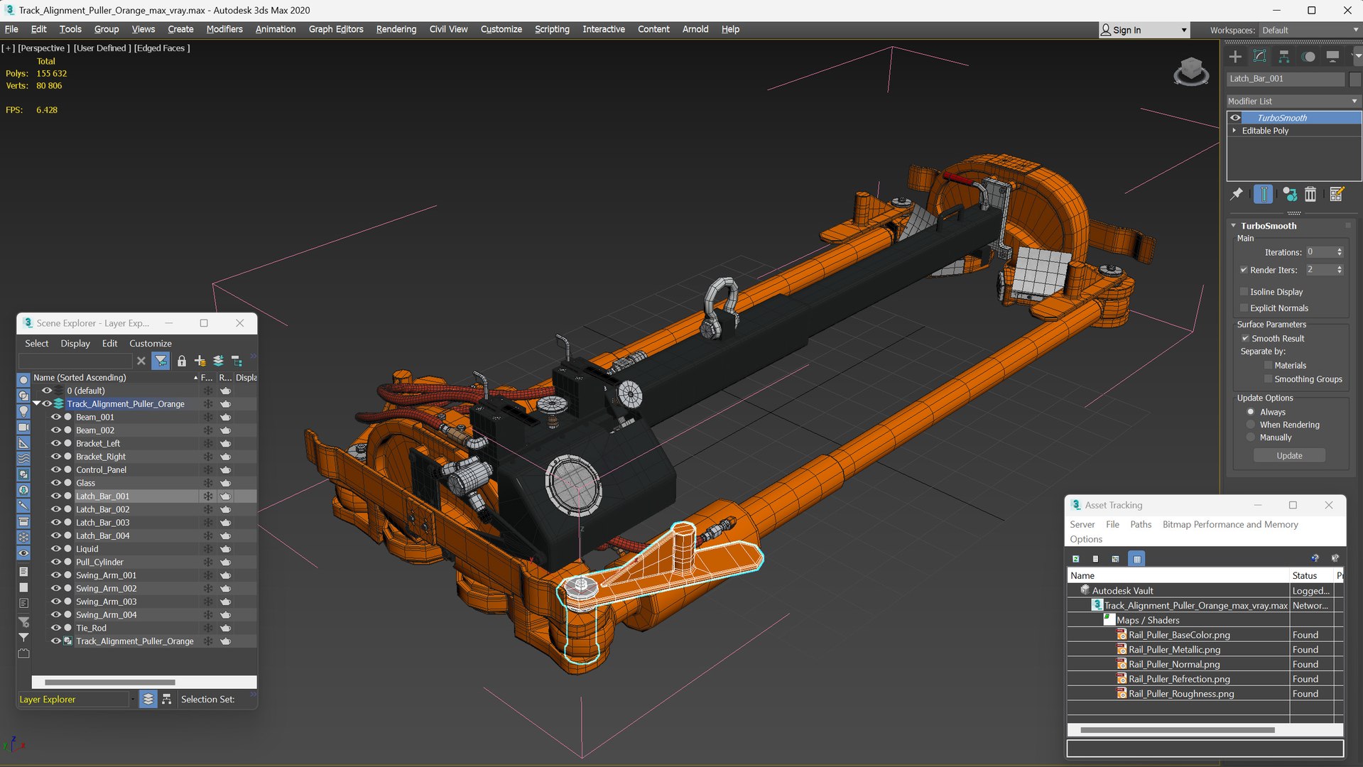 Track Alignment Puller Orange 3D Model - TurboSquid 2410457