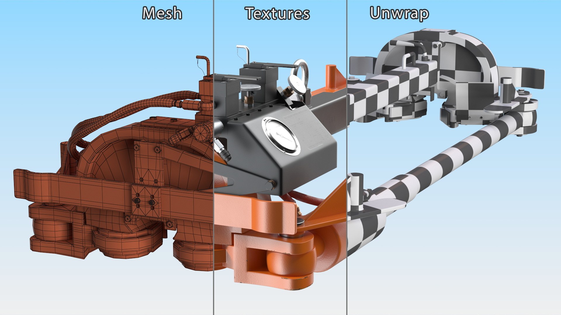 Track Alignment Puller Orange 3D Model - TurboSquid 2410457