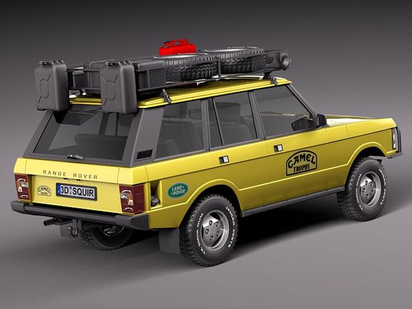 3d model range rover camel trophy