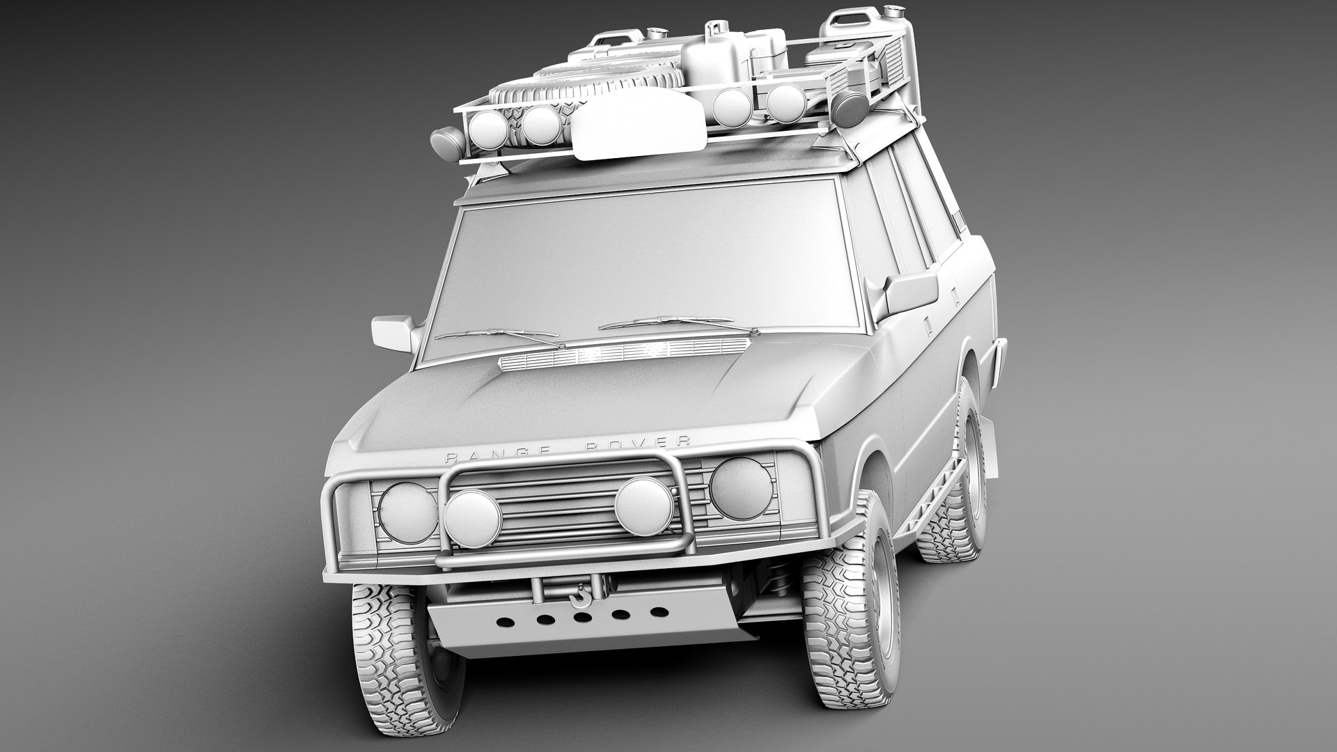 3d Model Range Rover Camel Trophy