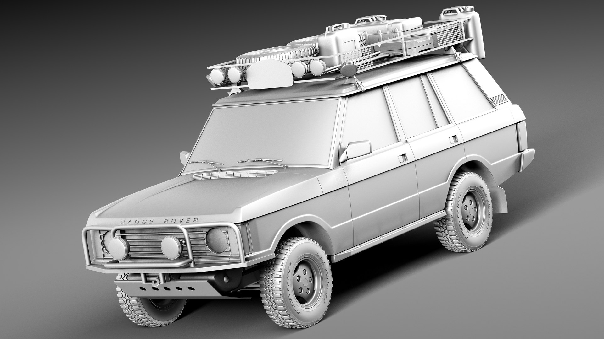 3d Model Range Rover Camel Trophy