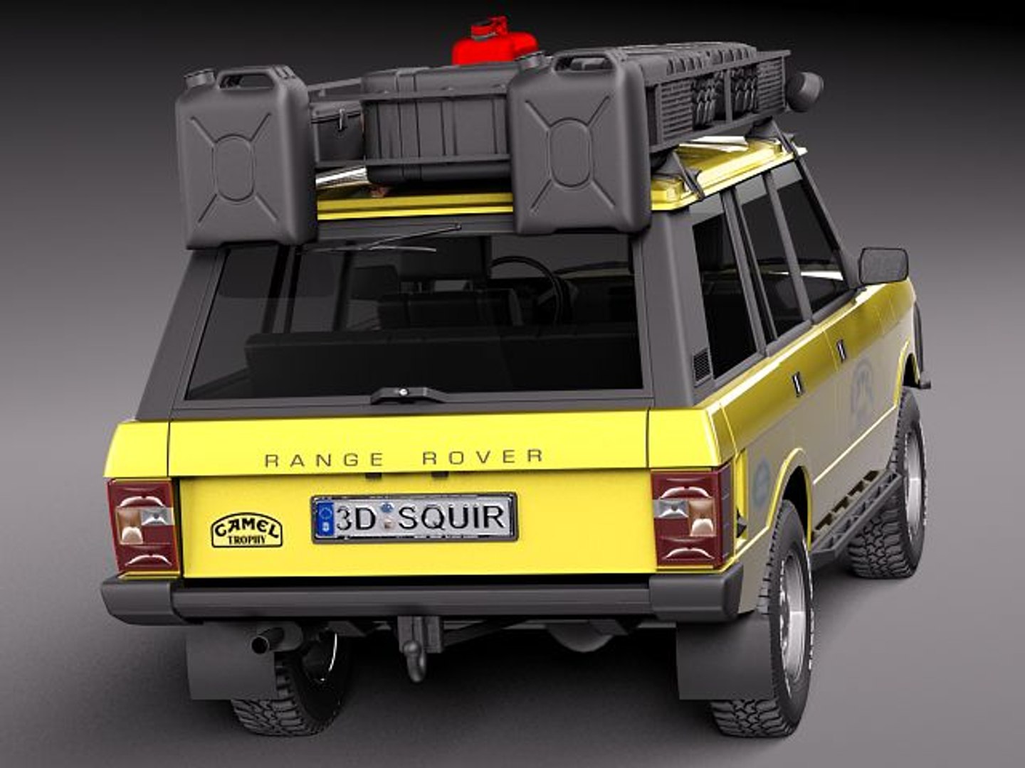 3d model range rover camel trophy