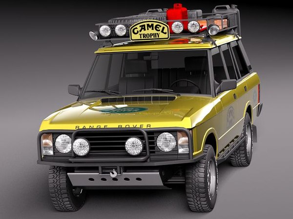 3d model range rover camel trophy