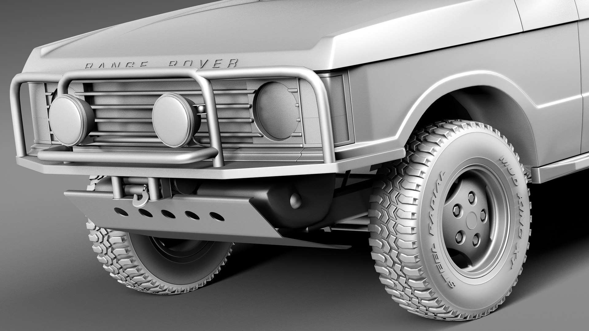 3d Model Range Rover Camel Trophy