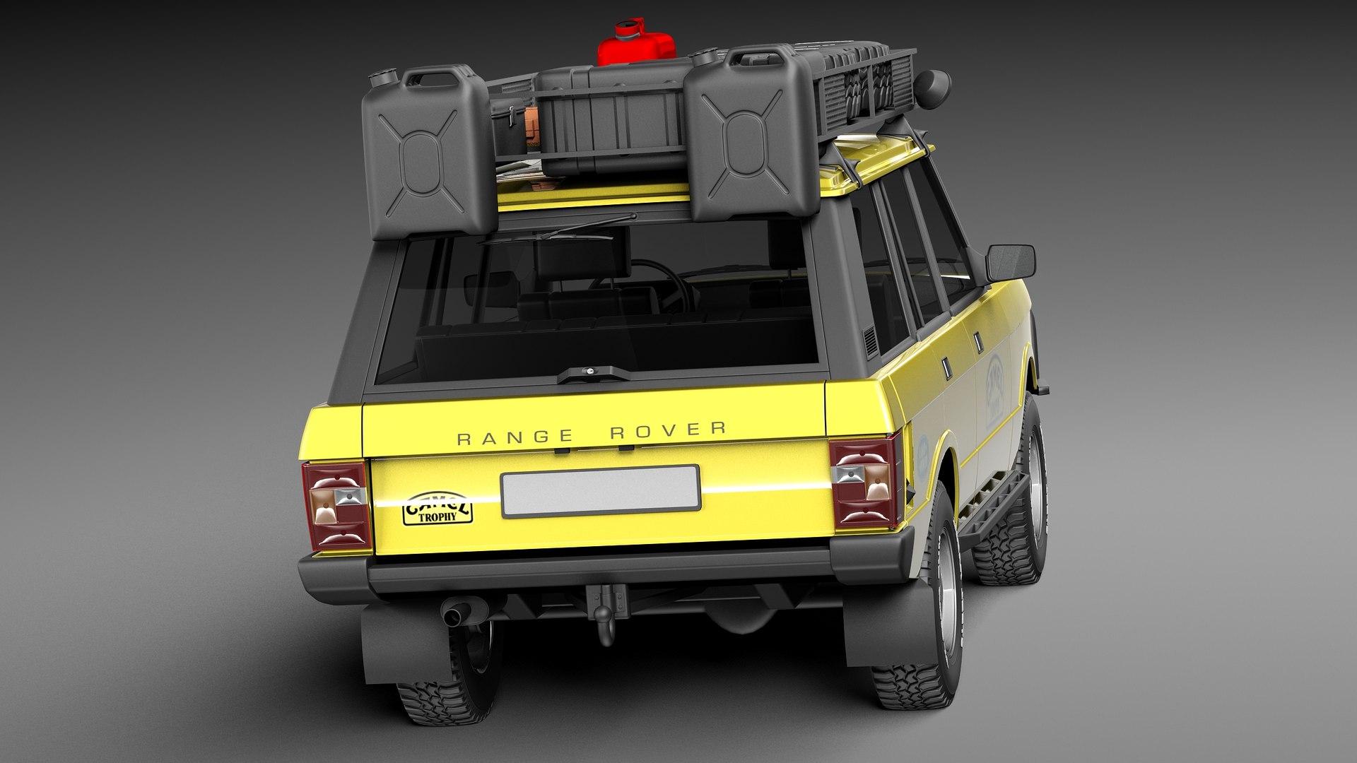 3d Model Range Rover Camel Trophy
