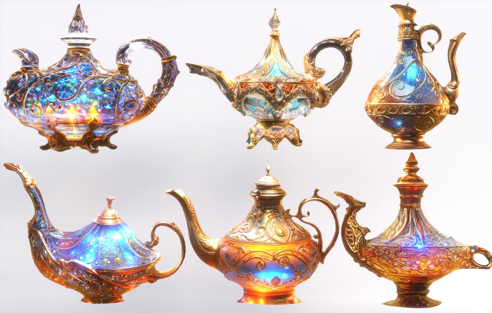 Magic Vase Pack 3D Model - TurboSquid 2173122