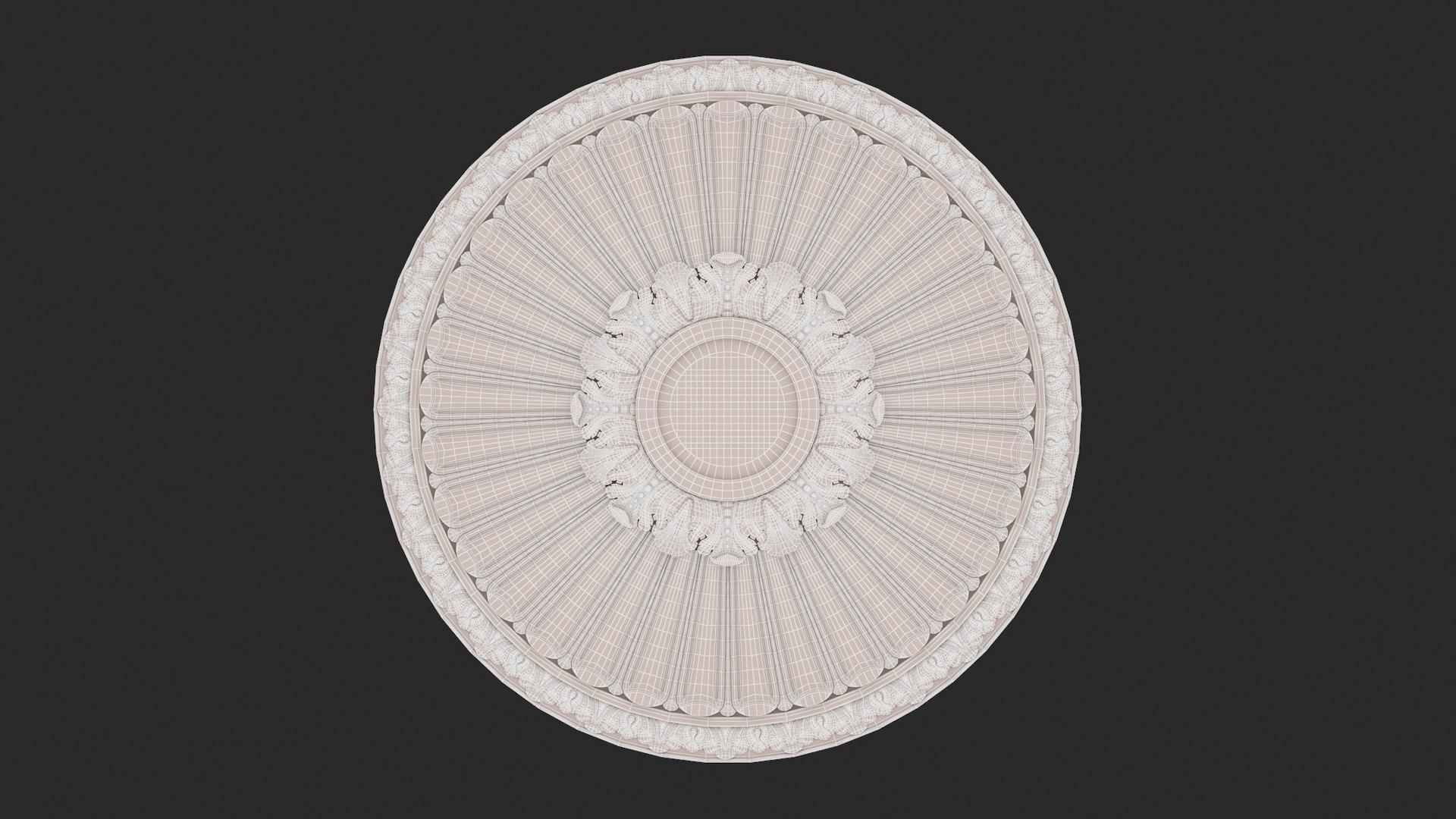 3D Classic Ceiling Medallion 32 Model - TurboSquid 1785635