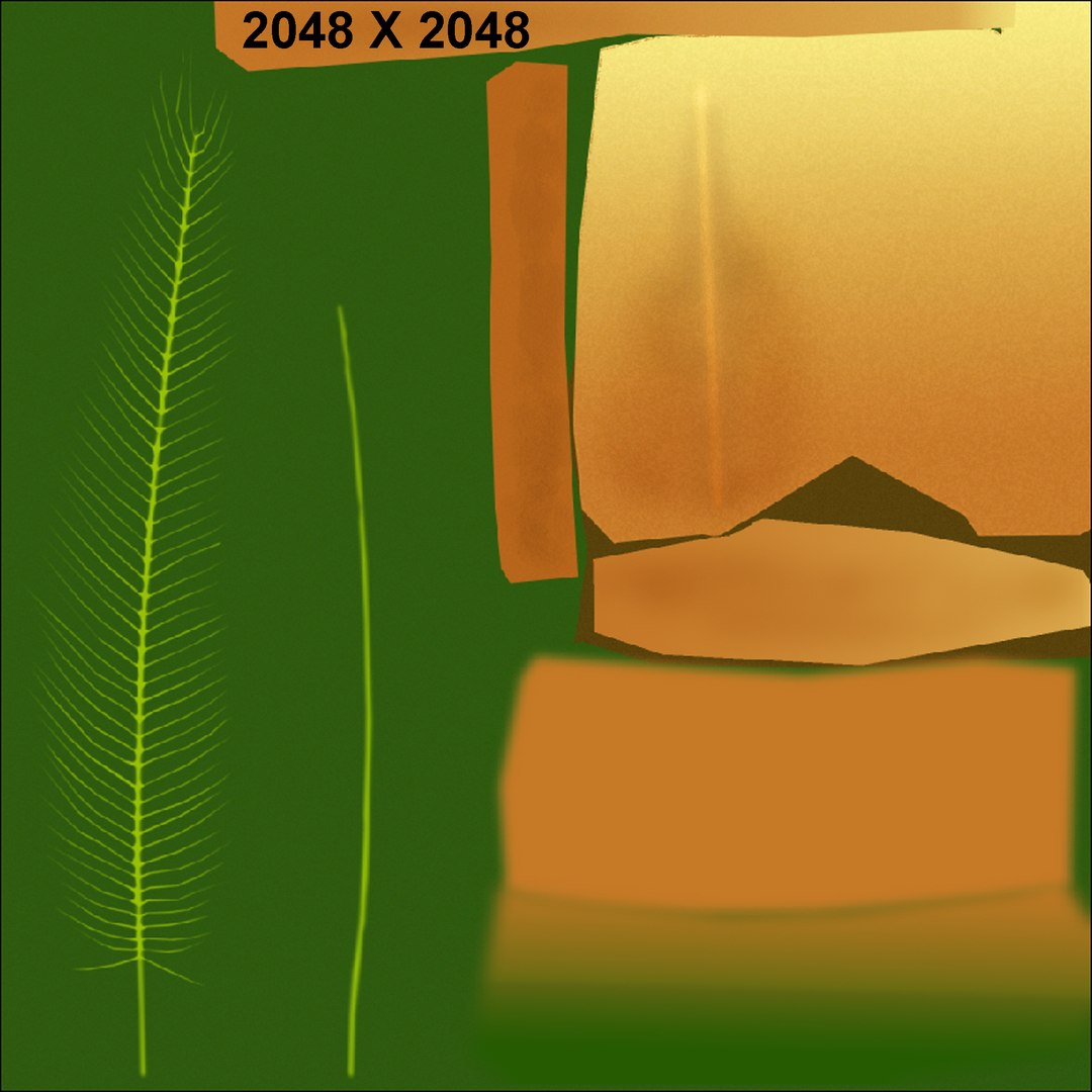 Bulbil Cycas Circinalis 3d Model