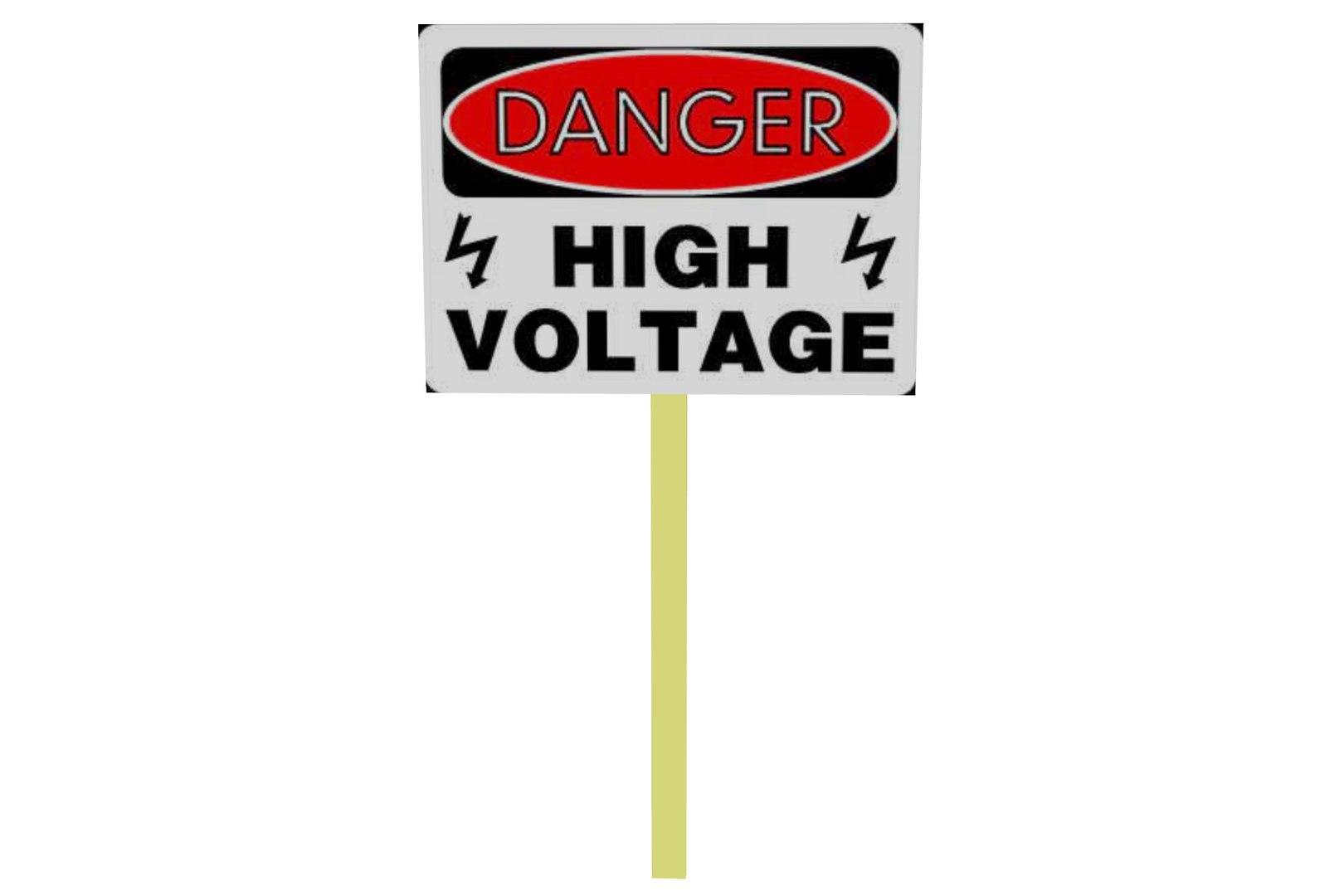 Free Danger High Voltage Poster Model - TurboSquid 2172749